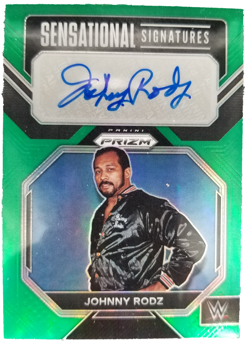 Johnny Rodz 2023 Panini Prizm WWE Sensational Signatures Green Card #SN ...
