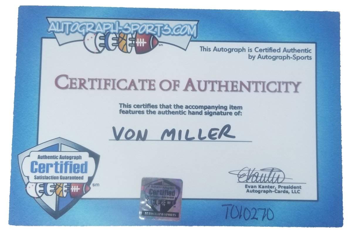 Von Miller Signed Framed 8X10 Photo – All In Autographs