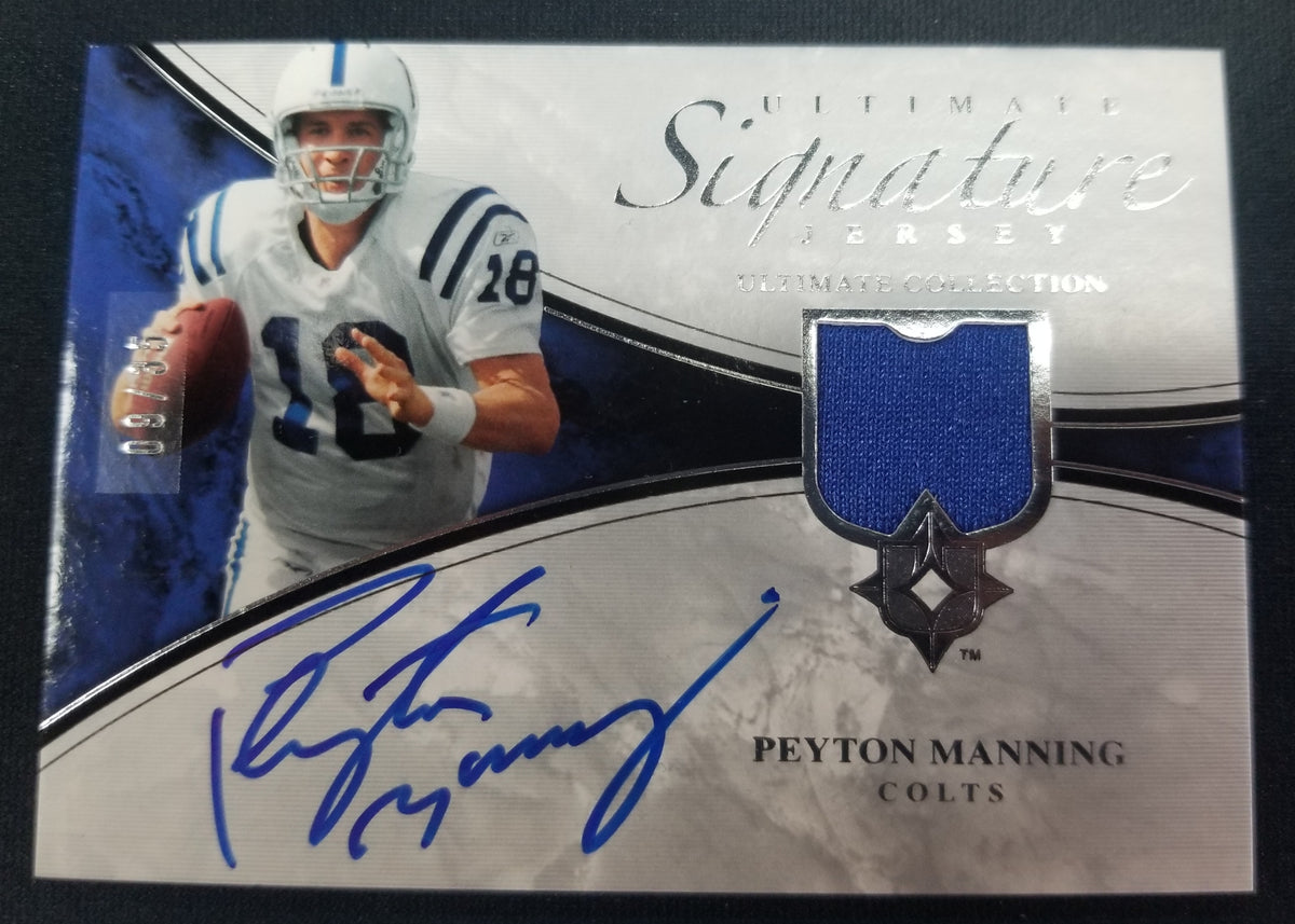 ULTIMATE SIGNATURE JERSEY AUTO PEYTON MANNING CARD /35 – All In Autographs