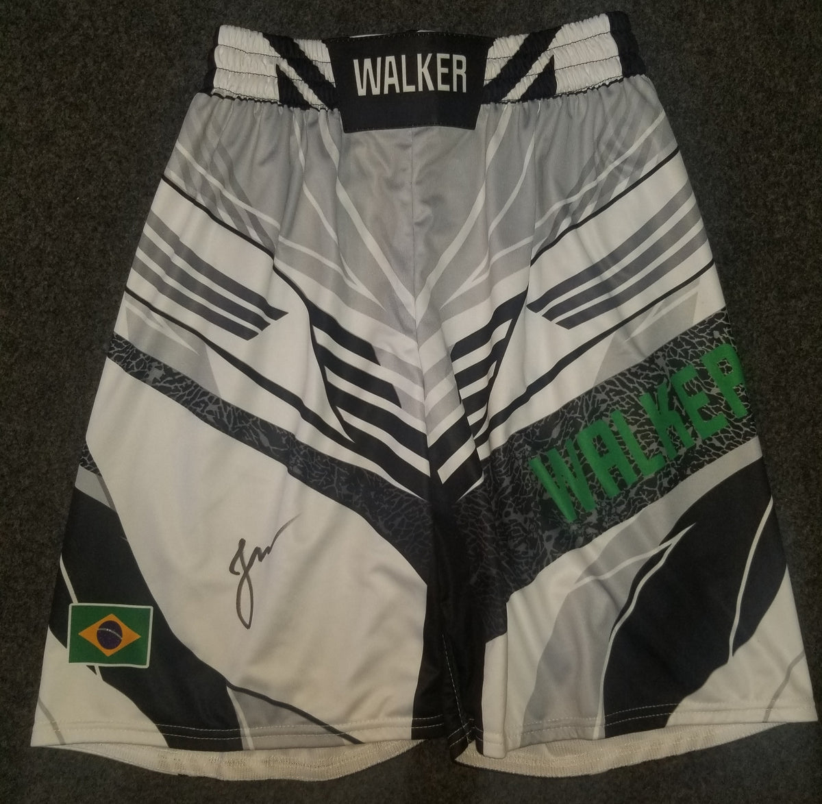 Johnny Walker Signed Fight Trunks – All In Autographs