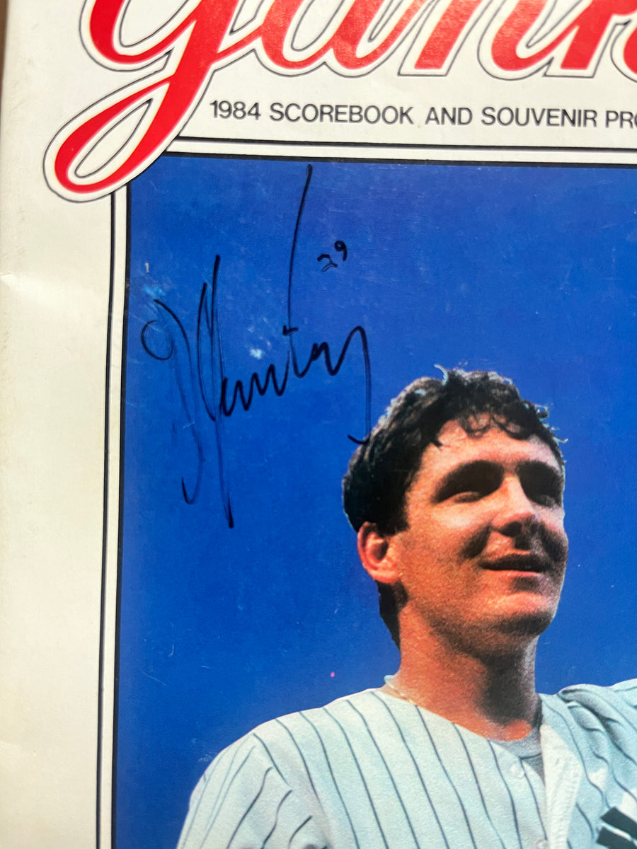 1984 Yankees ScoreBook and Souvenir Program Autographed By Dave ...