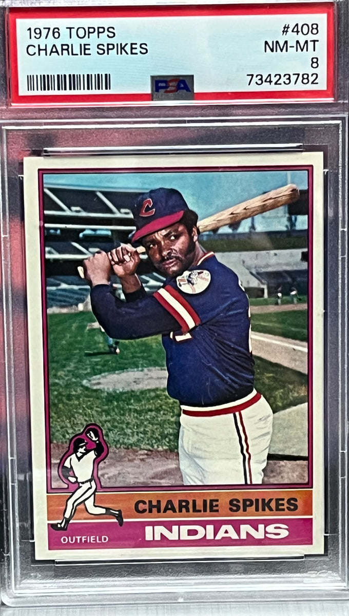 1976 Topps #408 Charlie Spikes – All In Autographs