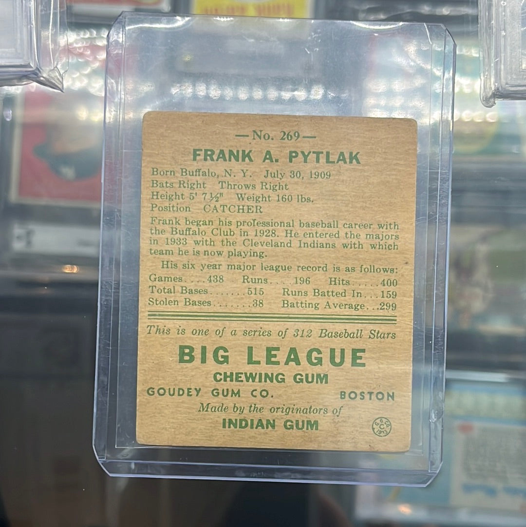 Goudey Gum Co. Frank Pytlak Trading Card – All In Autographs