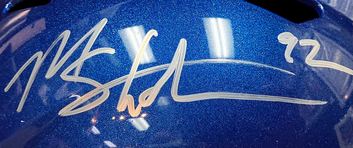 Michael Strahan Signed Full Size Replica Helmet Fanatics COA – All In ...