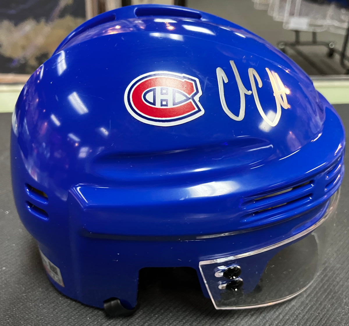 COLE CAUFIELD SIGNED CANADIANS MINI HELMET – All In Autographs