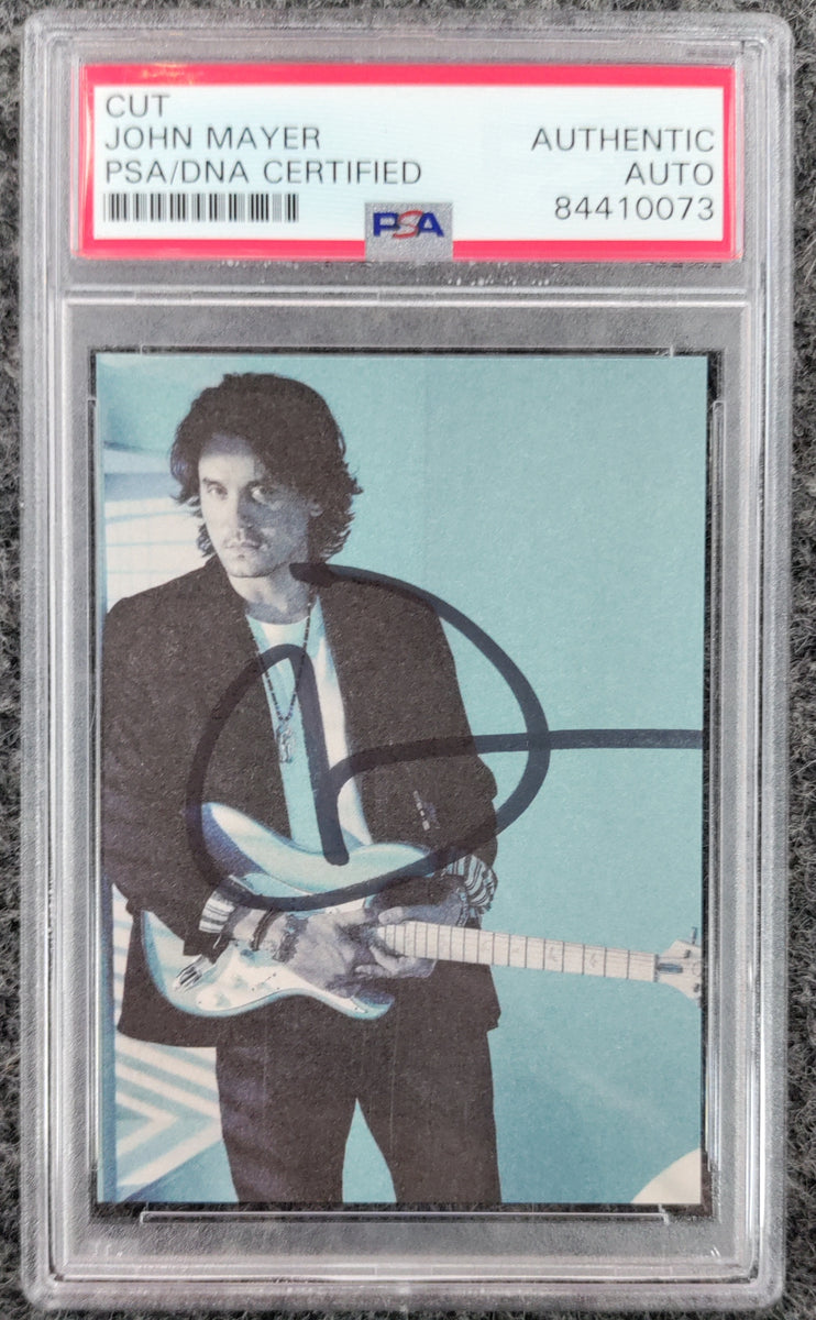 John Mayer Cut Signature PSA Certified – All In Autographs