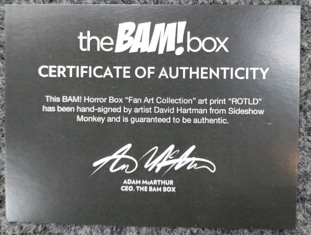 David Hartman Signed Brains Horror 8x10 BAM COA – All In Autographs