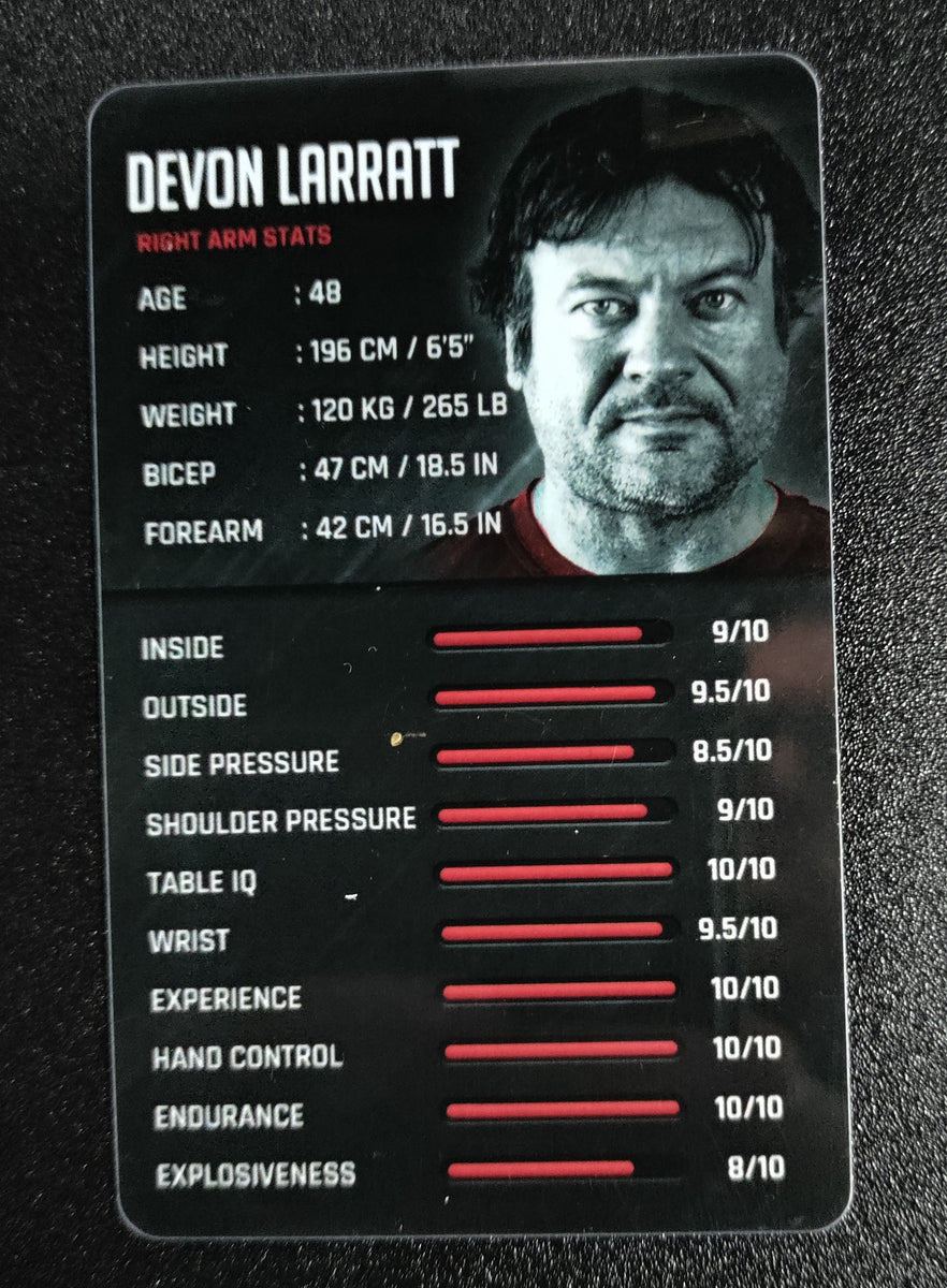 Devon Larratt Signed East Vs West Arm Wrestling Trading Card – All In ...