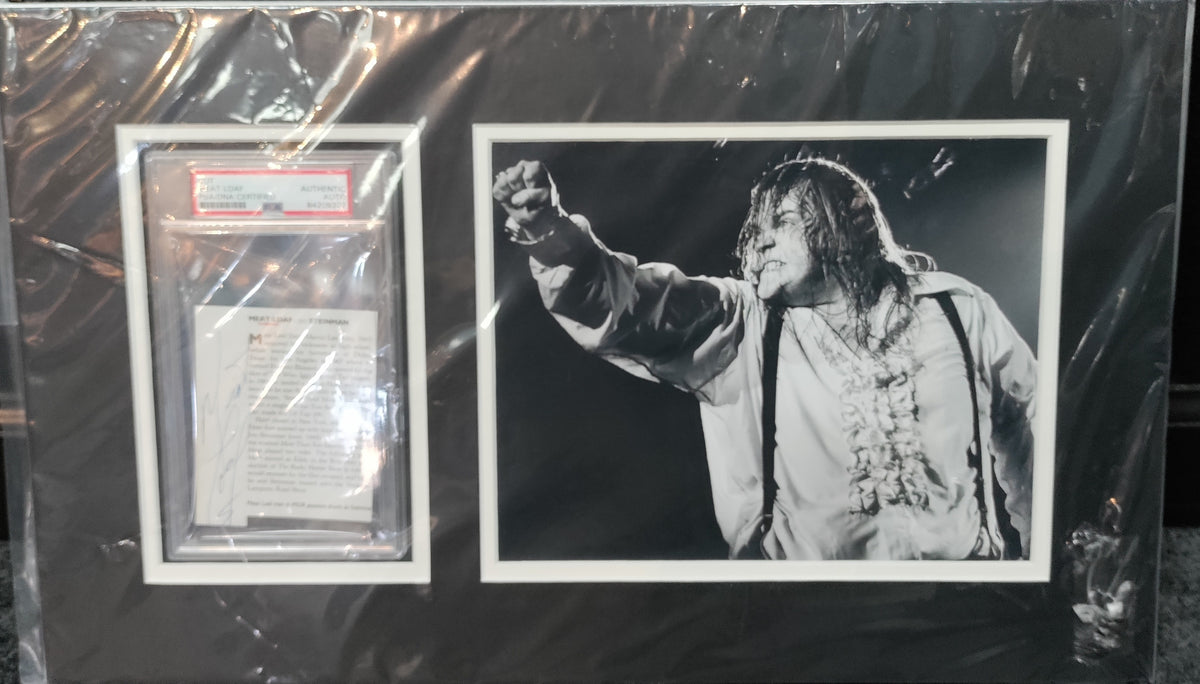 Meat Loaf Custom Matted Display With Photo and Cut Signature PSA ...