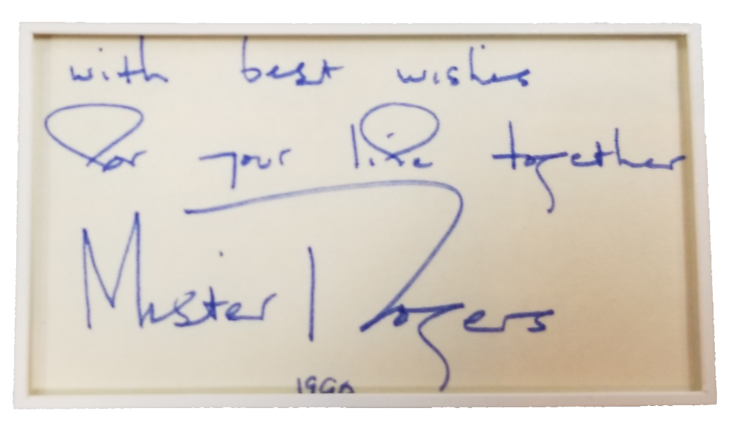 Fred Rogers Cut Signature Card – All In Autographs