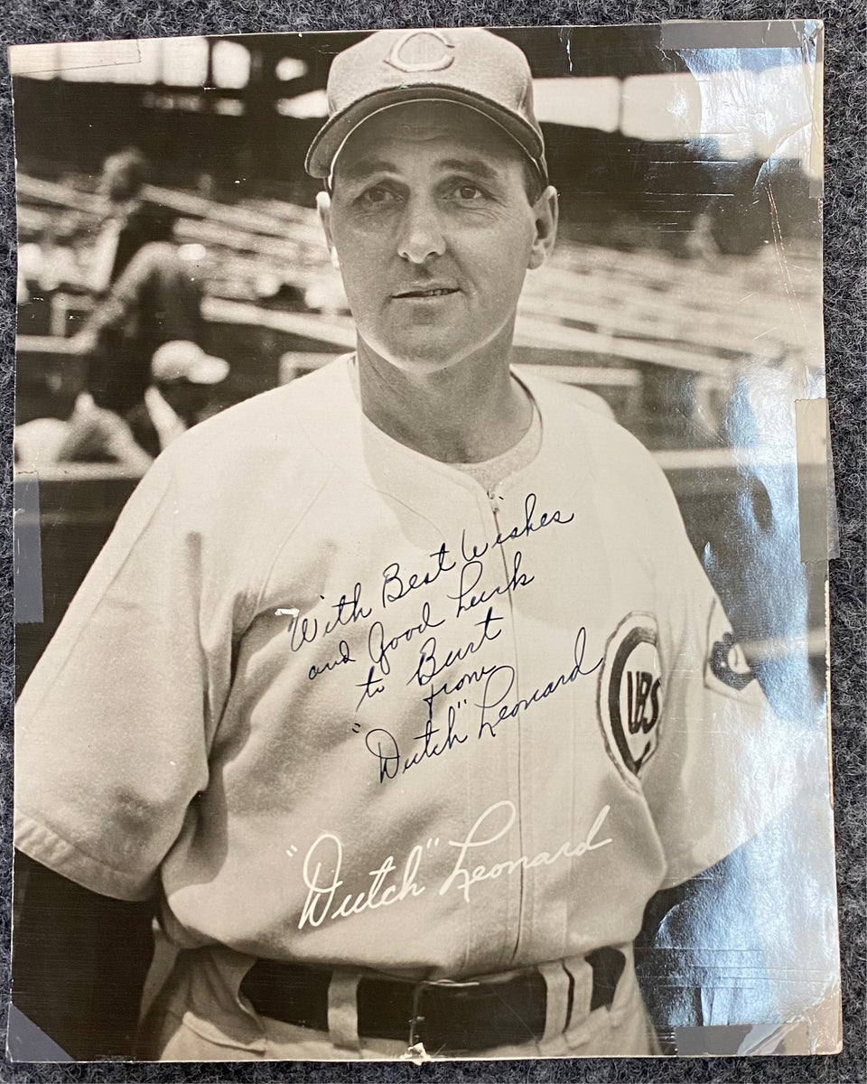 Dutch Leonard signed 8x10 – All In Autographs