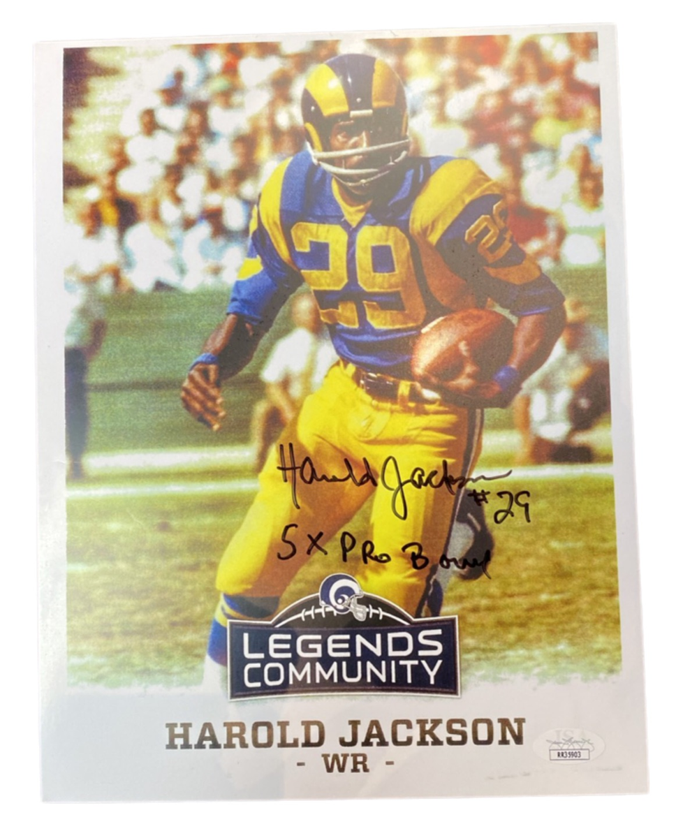Harold Jackson Los Angeles Rams Signed Photo – All In Autographs