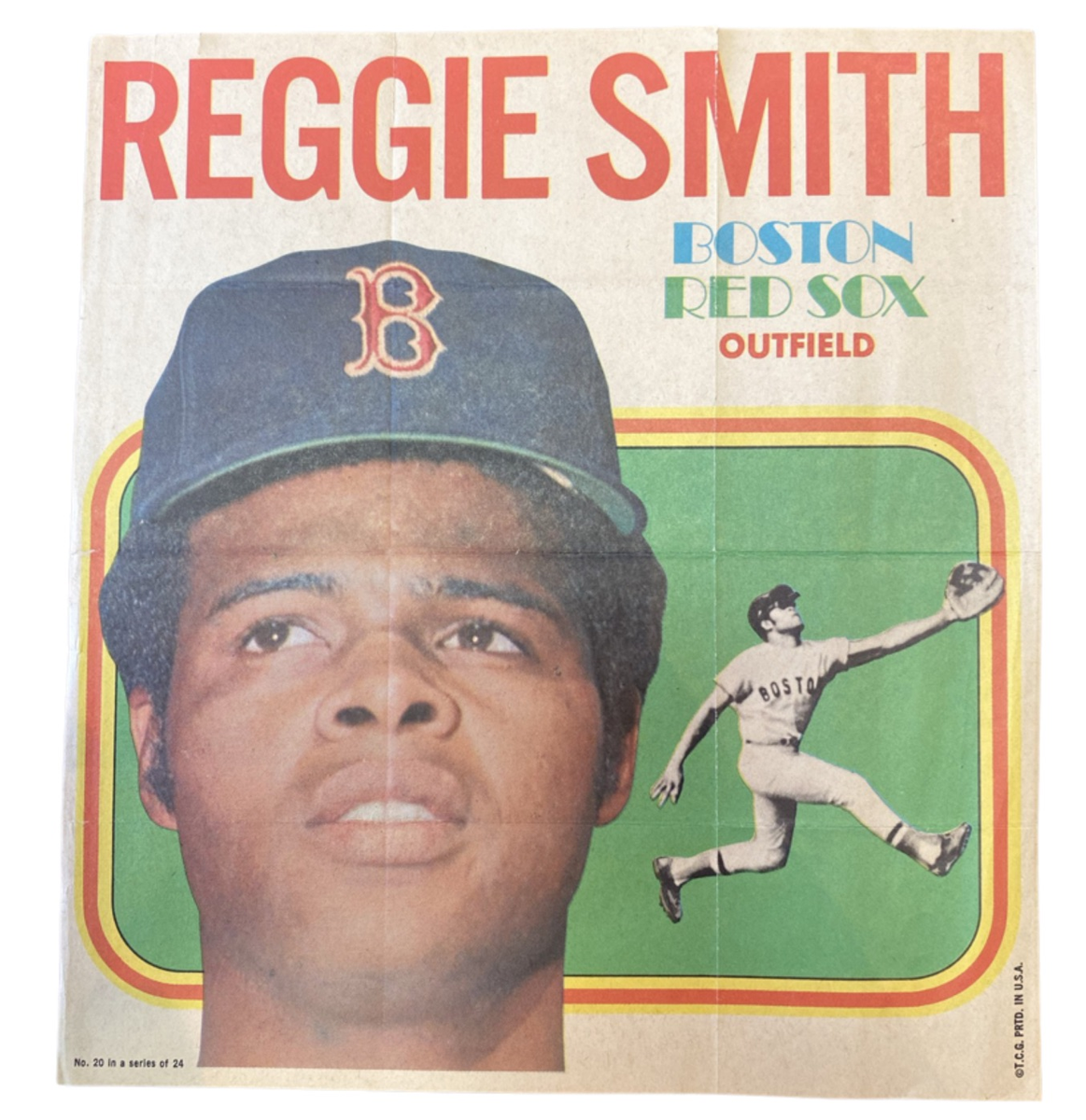Reggie Smith 1970 newsprint poster – All In Autographs