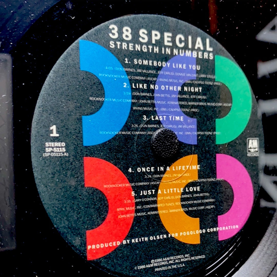 .38 Special "Strength In Numbers" Framed Vinyl Record – All In Autographs