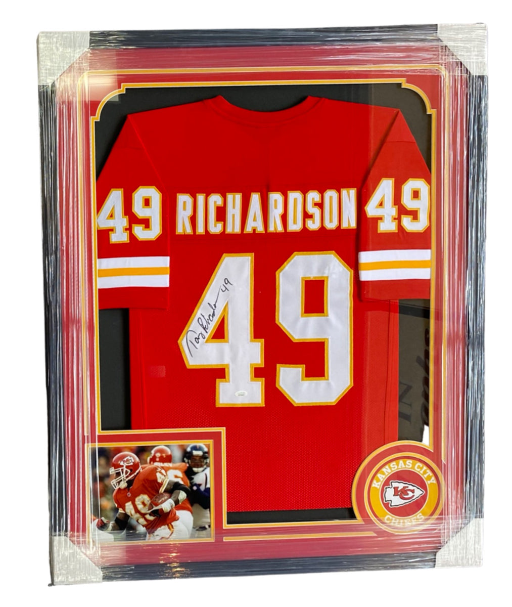Tony Richardson Kansas City Chiefs Autographed Framed Jersey JSA COA ...