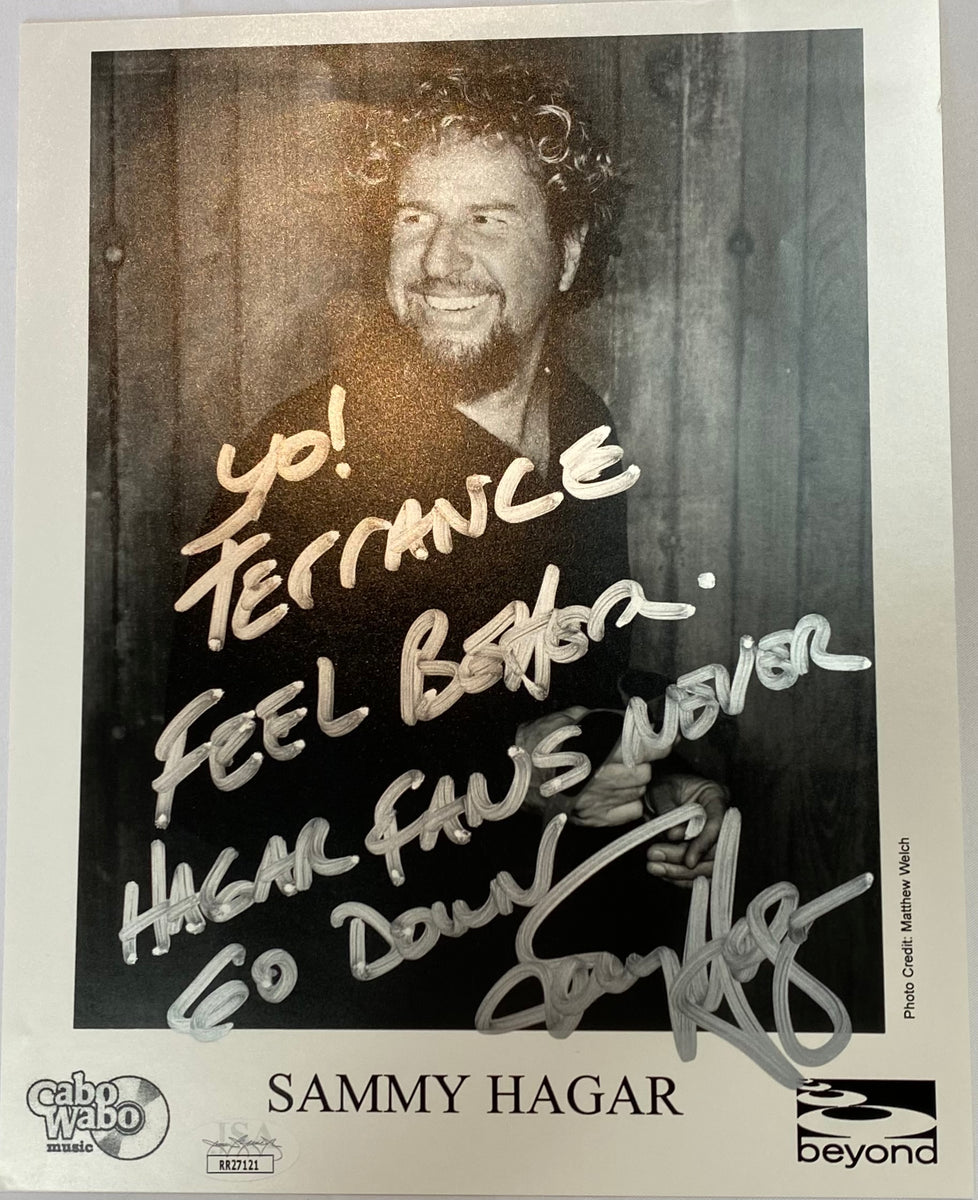 Sammy Hagar Signed Photo JSA – All In Autographs